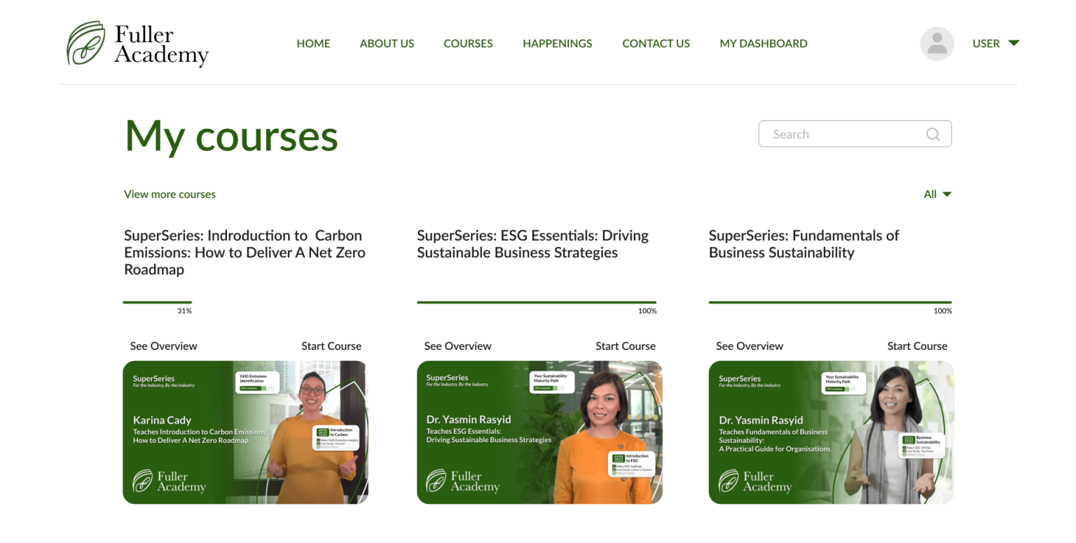 Fuller Academy | Learn Sustainability & ESG